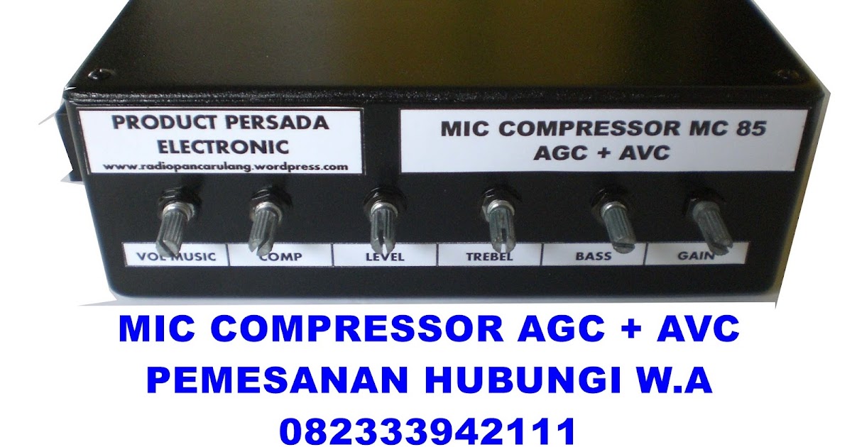 FILTER REPEATER RPU VHF: MIC COMPRESSOR MC 85 AGC