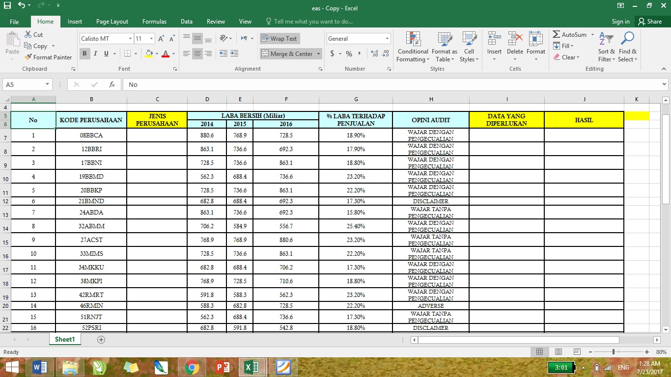 Tutorial Fungsi Umum Excel