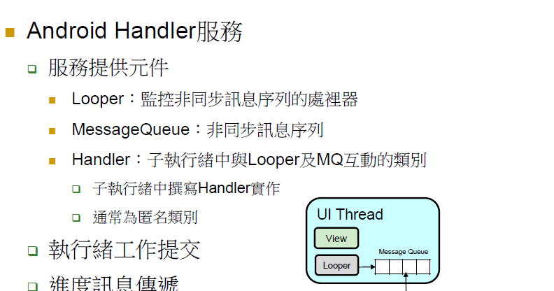 立日誌: android studio Android Handler服務 ch11-2
