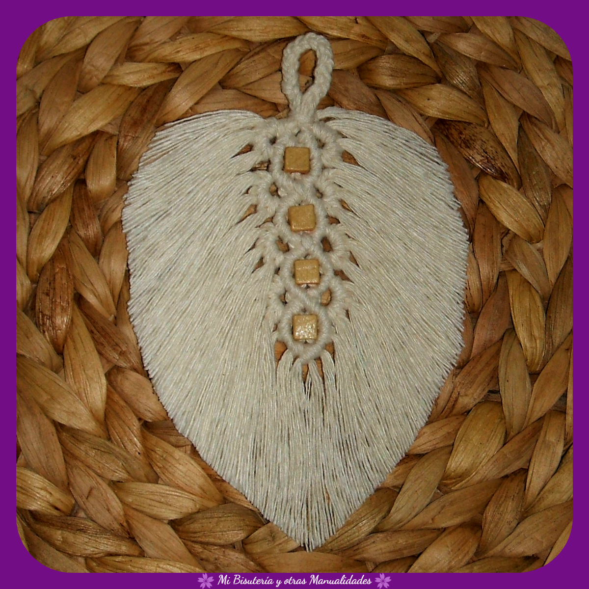 Mi Bisutería y otras Manualidades: HOJAS DE MACRAMÉ