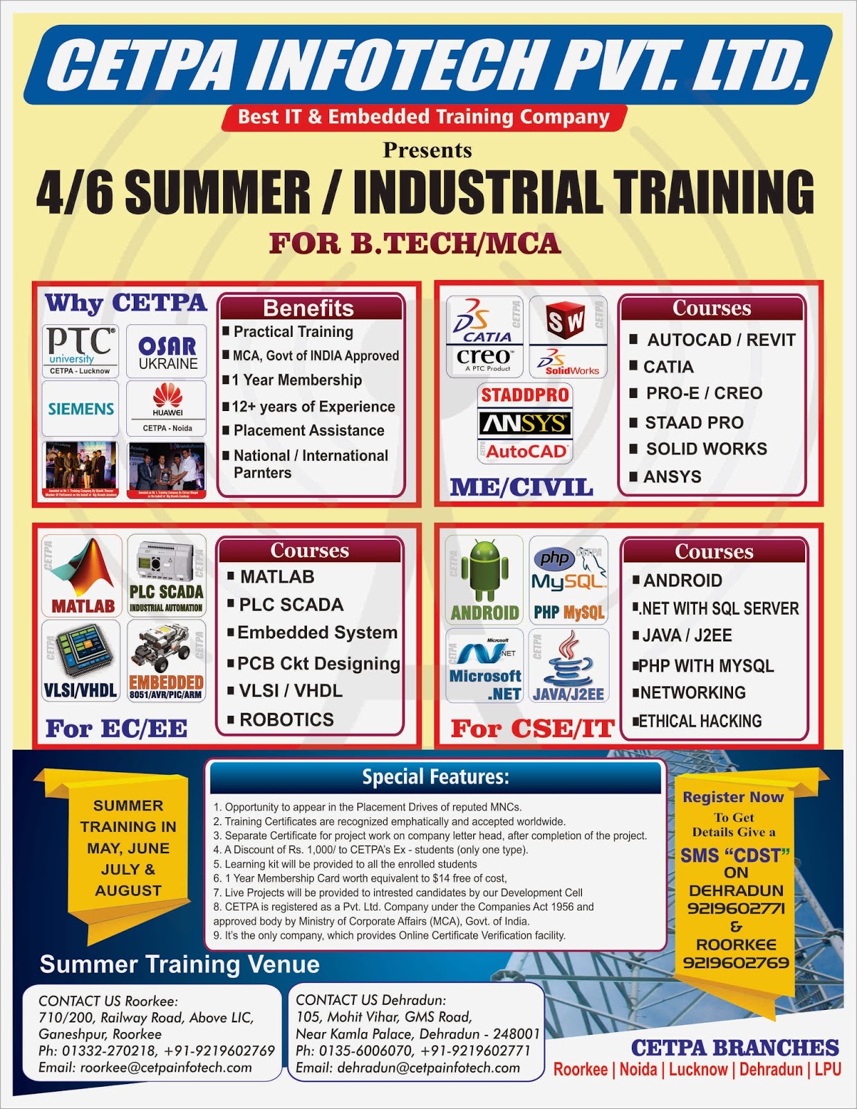 CETPA Fee Structure: 2014