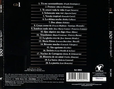 ENTRE MUSICA: JOHN PAZOS - 100 Boleros For Lovers (5 CDs)
