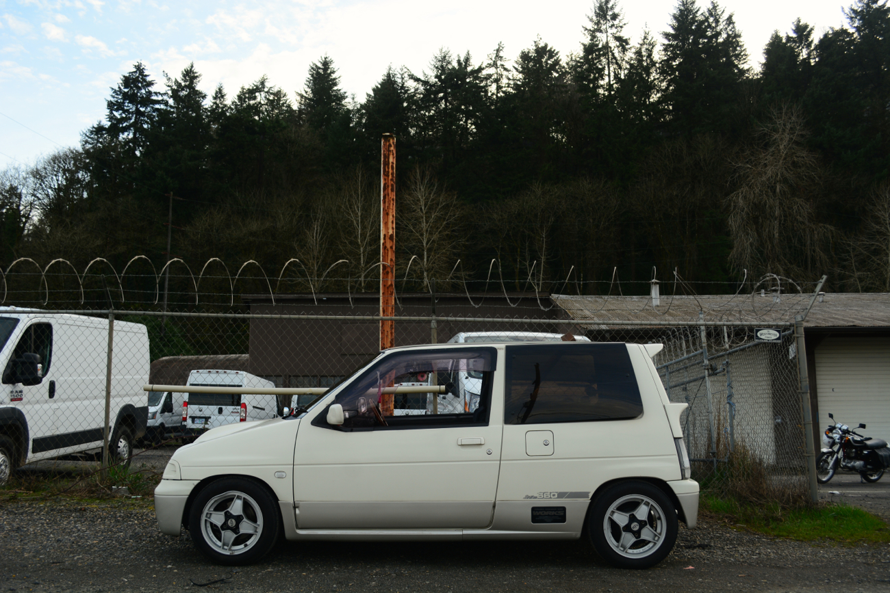 OLD PARKED CARS.: 1991 Suzuki Alto Works 660.