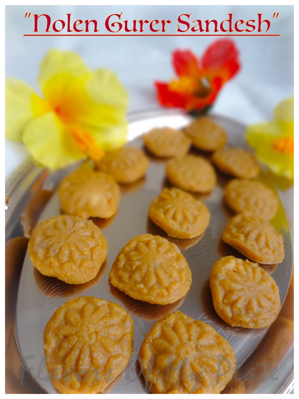 Flavors Of My Plate Nolen Gurer Sandesh Date Palm Jaggery Fudge flavors-of-my-plate-nolen-gurer-sandesh-date-palm-jaggery-fudge