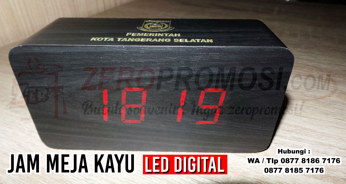 Souvenir Jam Meja Kayu LED Digital - Jam Meja Promosi Wood Clock ... Souvenir Jam Meja Kayu LED Digital - Jam Meja Promosi Wood Clock ...