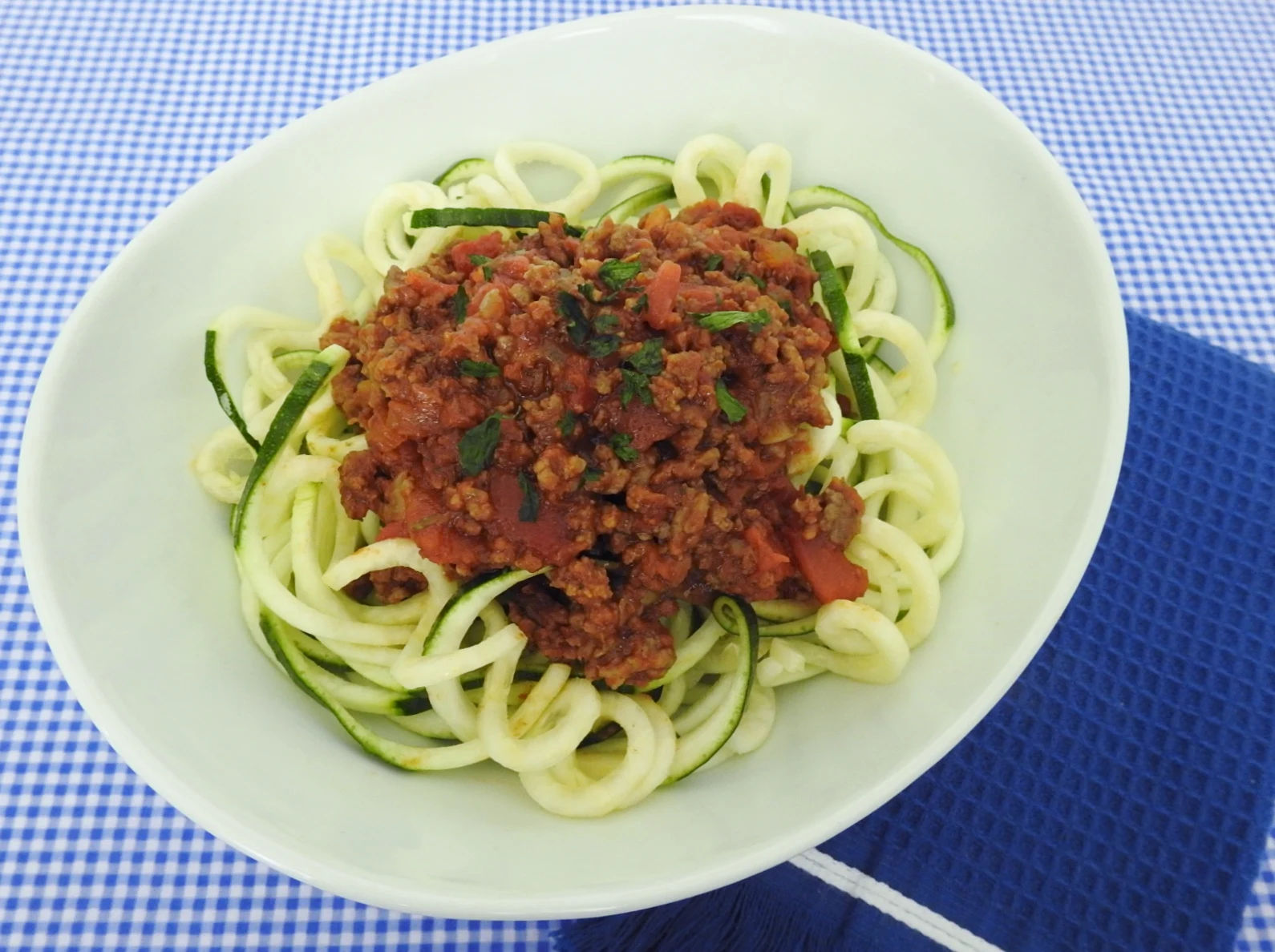 Arribbiata with Zucchini Noodles