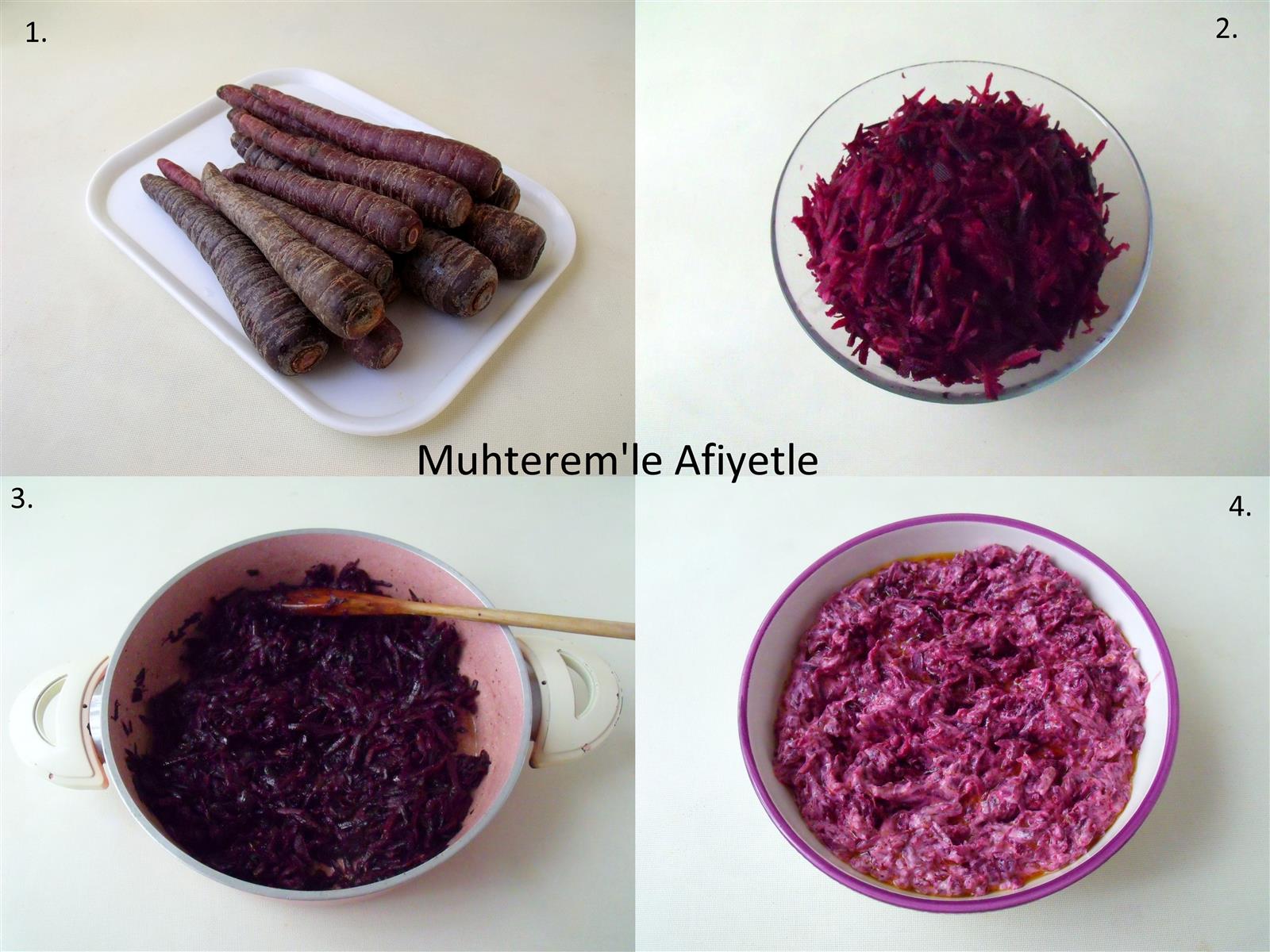 Muhterem'le Afiyetle: PATATES PÜRESİNDE, MOR HAVUÇ TARATOR