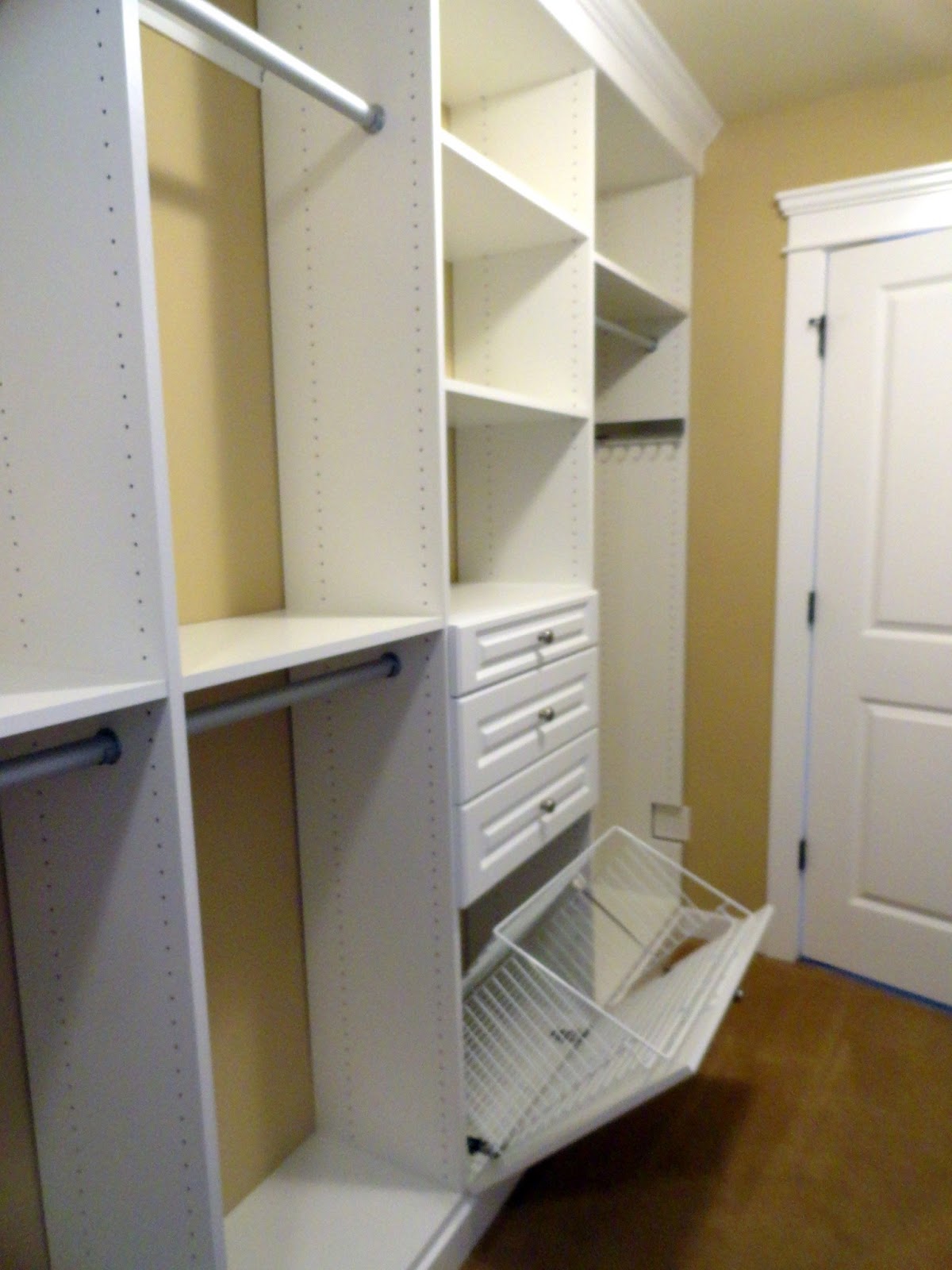 DIY Custom Master Bedroom Closet Organization
