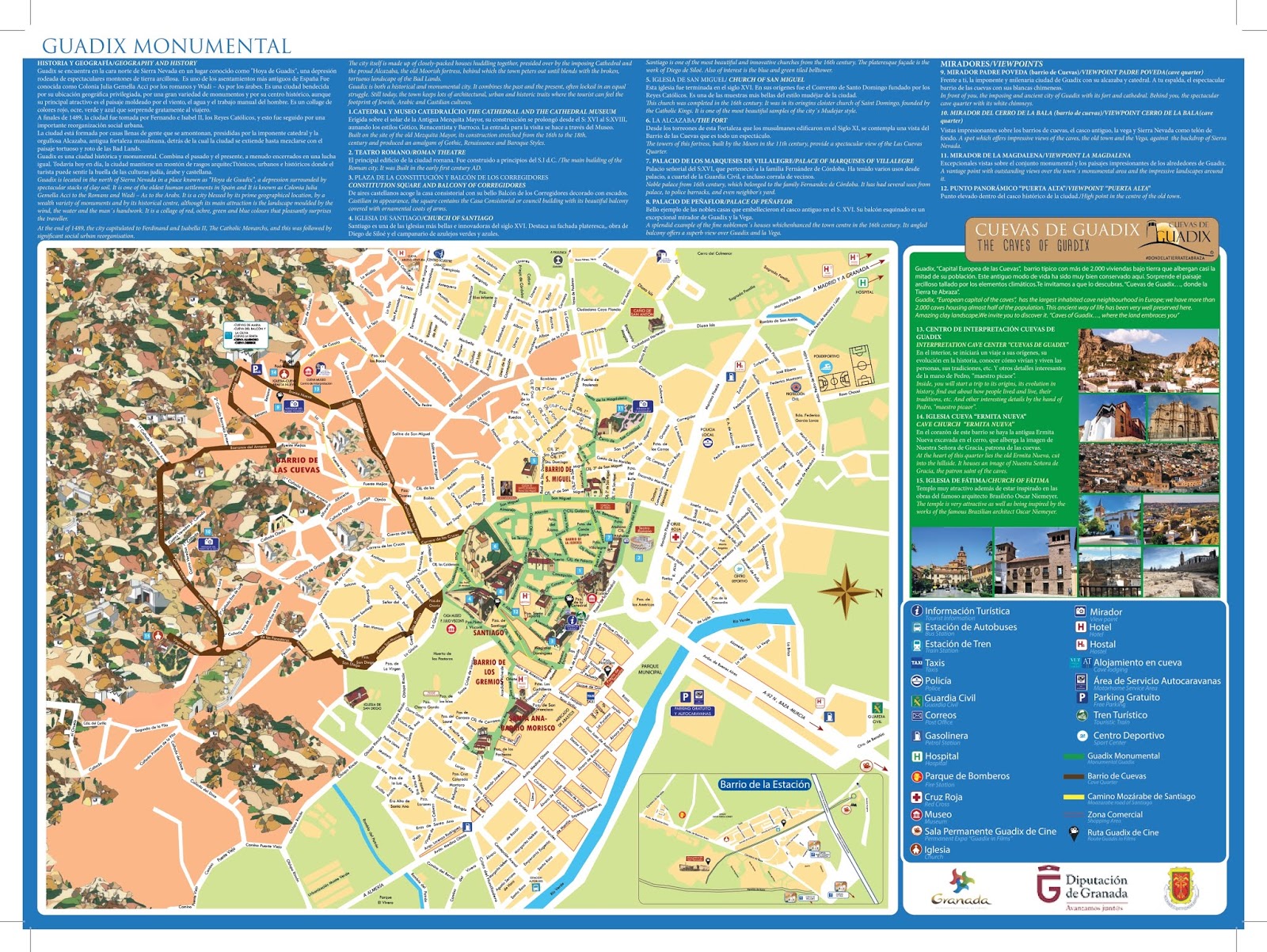 Mapa RUTAS GUADIX MONUMENTAL y CUEVAS DE GUADIX 2017_ESPAÑOL _ ENGLISH ...