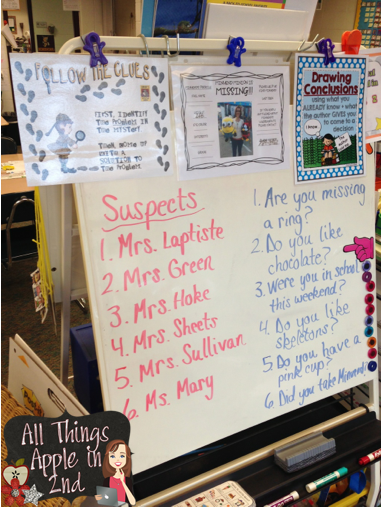 All Things Apple in 2nd: MYSTERY WEEK!!! A Classroom Mystery