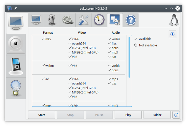 برنامج Vokoscreen-NG تصوير الشاشة في لينكس وويندوز