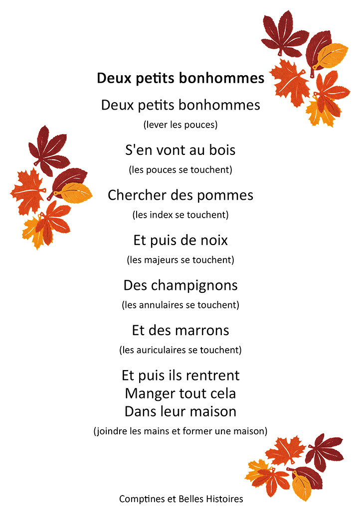 Comptines de l'Automne - Comptines et Belles Histoires