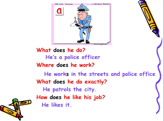 Arts & Crafts, English and Science Blog: Unit 9: Where does she work ...