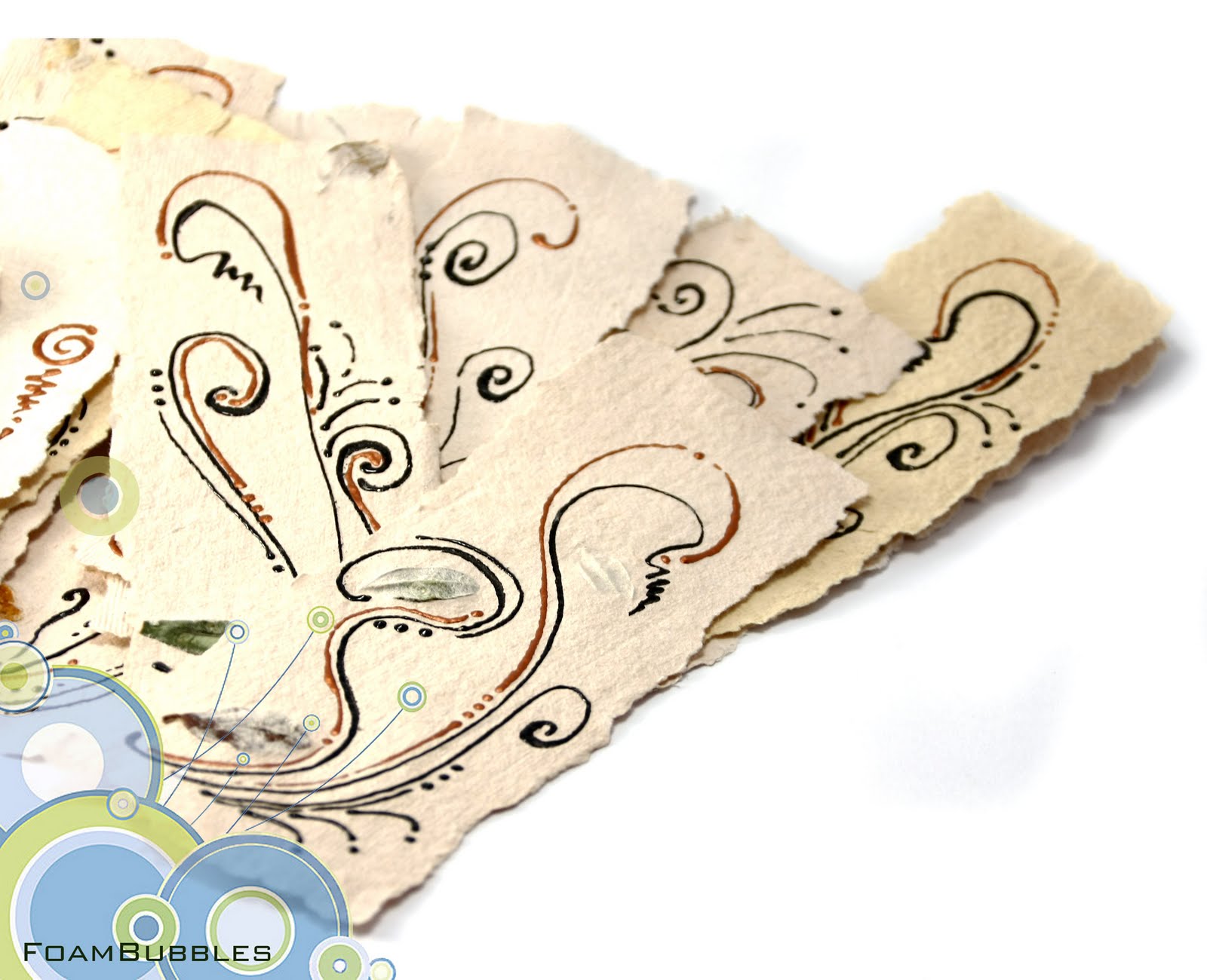 Semne carte- hartie handmade | FoamBubbles