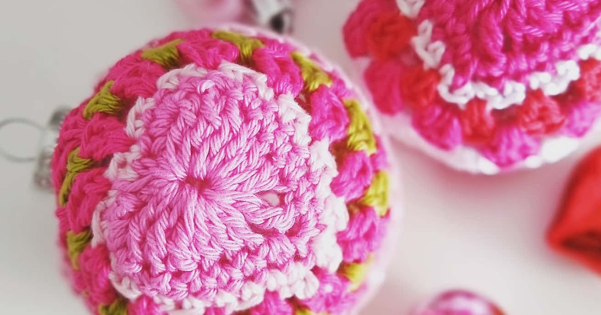 Apple Blossom Dreams: Crocheted Heart Baubles