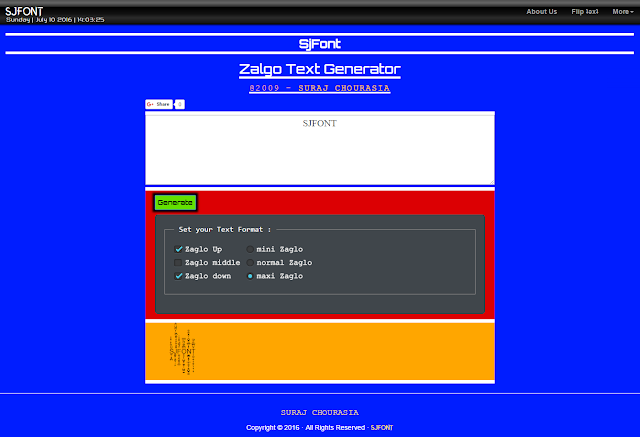 How to use Zaglo Text Generator - SjFont