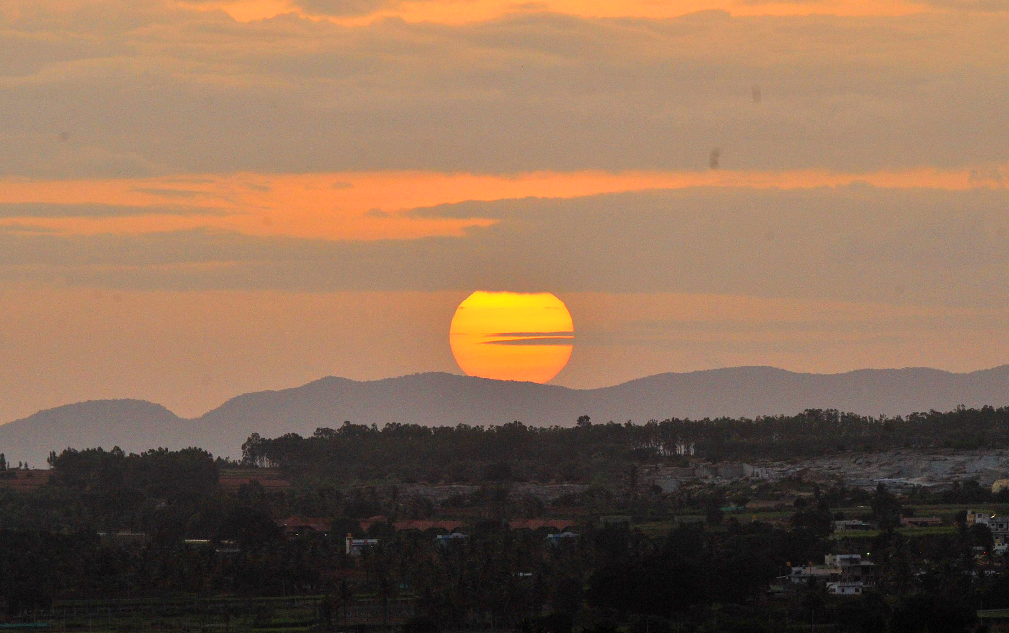 Avathi Betta, Shanku Theertha & Golden Sunset
