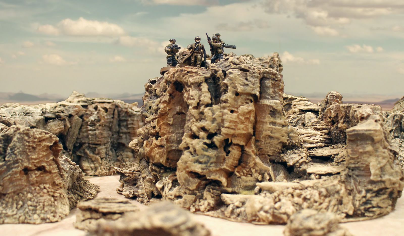 1000 Foot General: Rocky Desert Hills for Wargames Tutorial Part 2