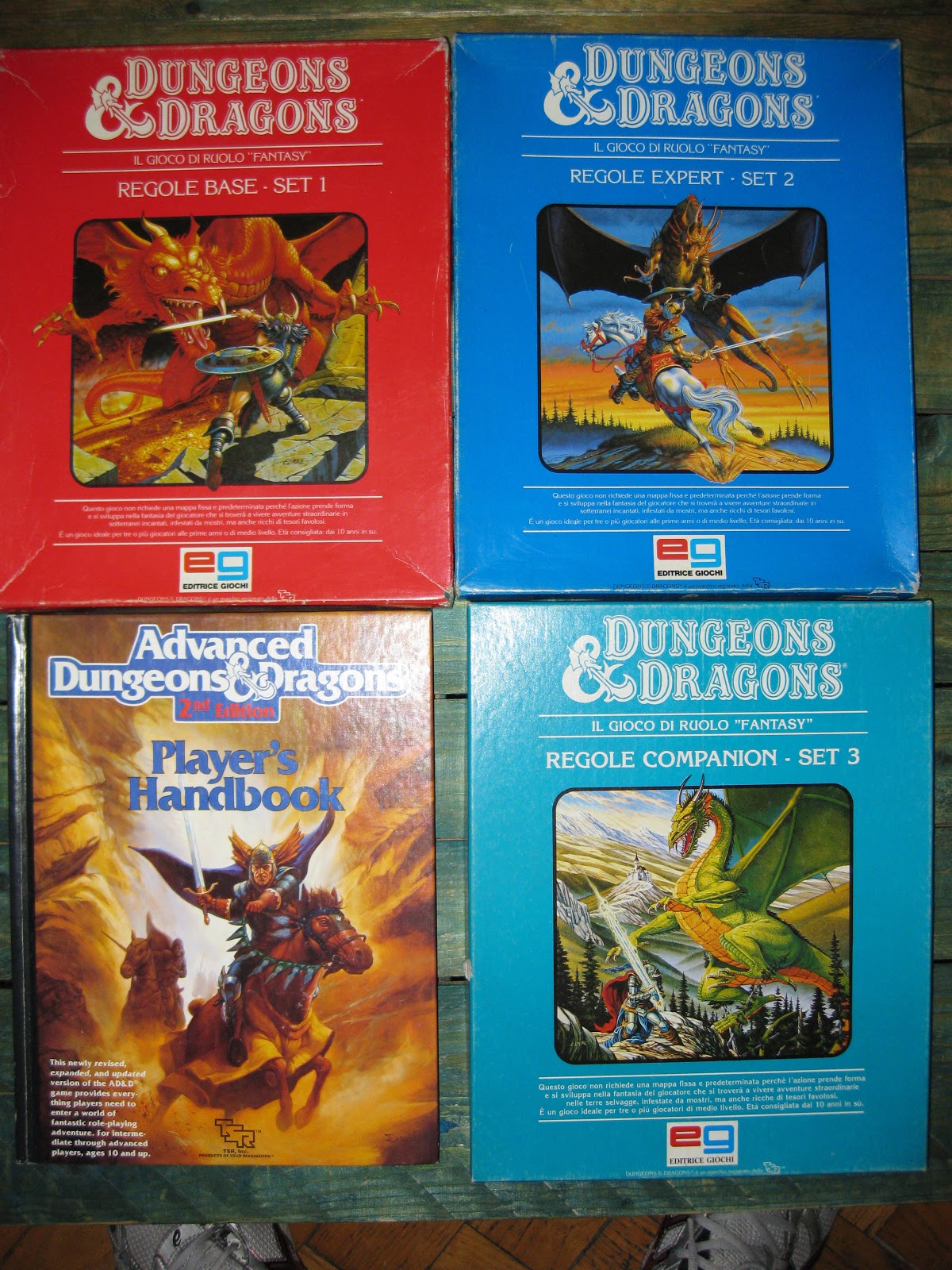 LUD1970 PHOTOS: D&D SET 1-2-3 ED. ITALIANA + AVANCE D&D 2nd EDIT ...
