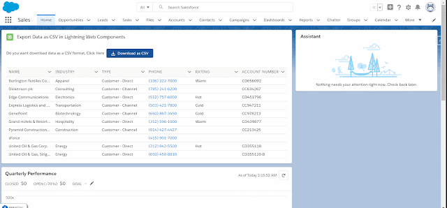 Salesforce Code Crack Export Data As Csv File With Javascript In Salesforce Lightning Web