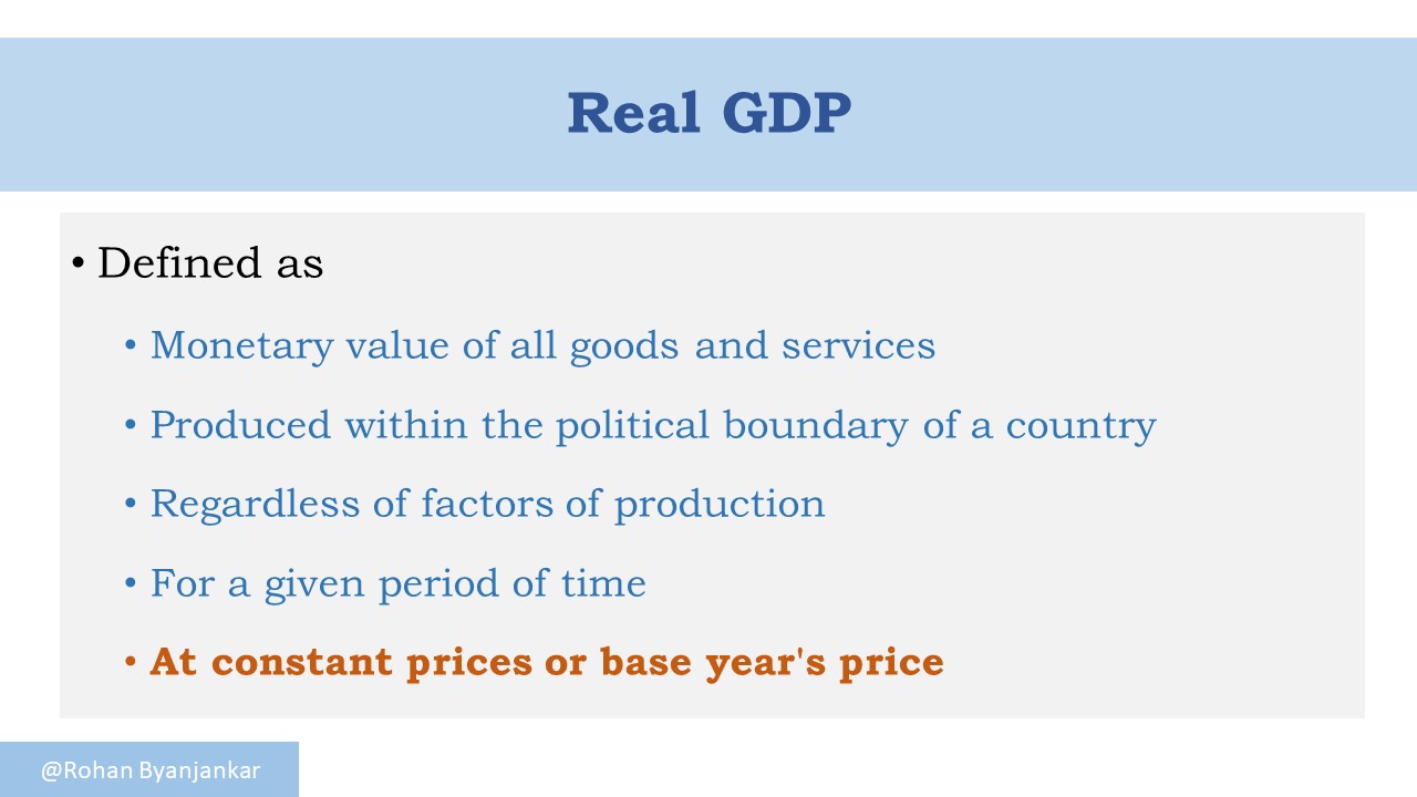 Nominal GDP and Real GDP with an example