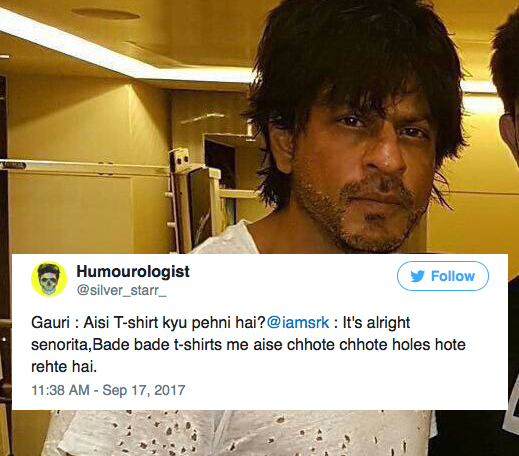 Social Humour: Shahrukh Khan And His Outfit Gets Roasted On Twitter ...
