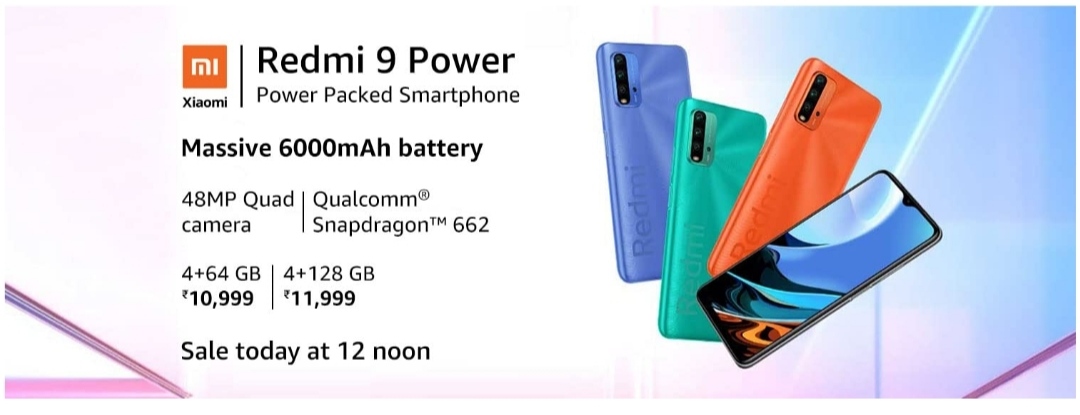 Redmi 9 Power | Massive 6000mAh battery | Starting ₹10,999 - TakeMobile