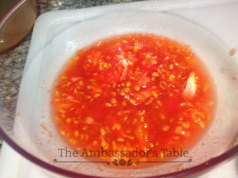 Fresh And Delicious:Tomato Mousse With Basil Sauce - The Ambassador's Table