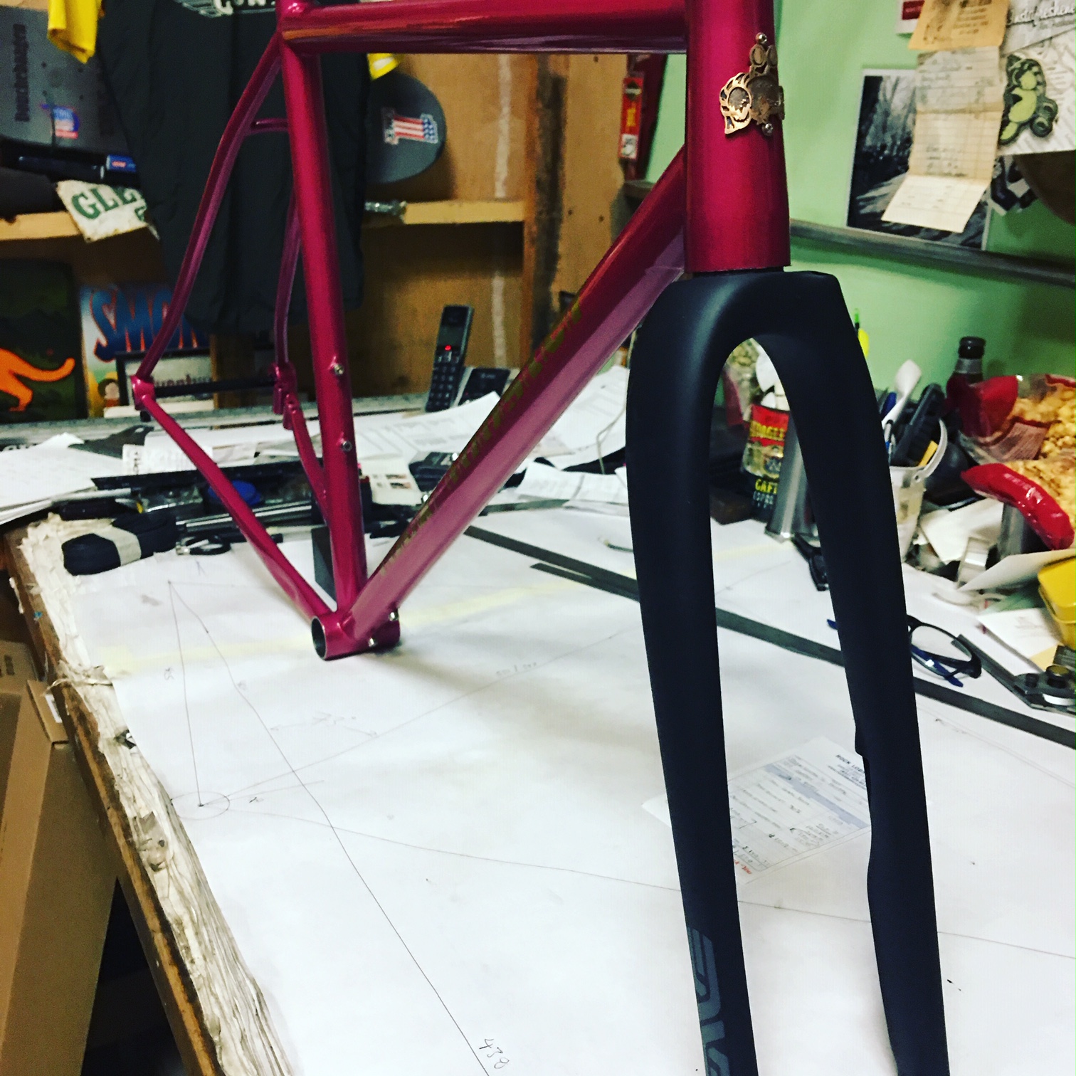 what's up in Santa Cruz: Steel CX/Gravel frame with Enve fork for Merced