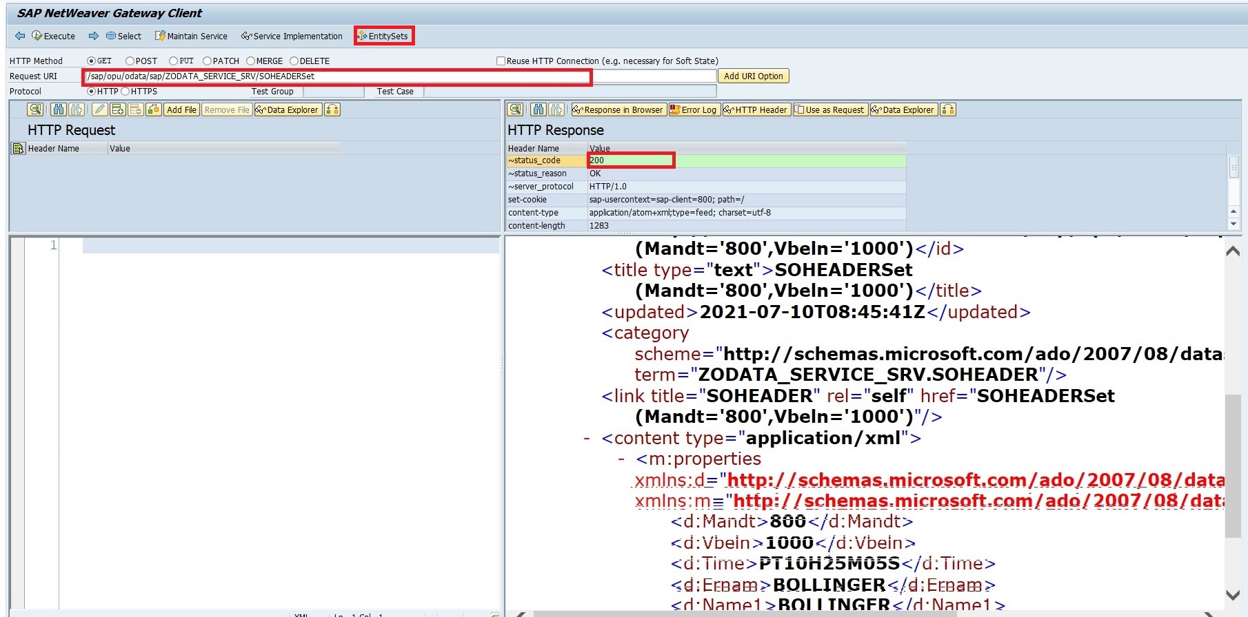 SAP ABAP Central: Display Messages in ODATA Header Response while ...