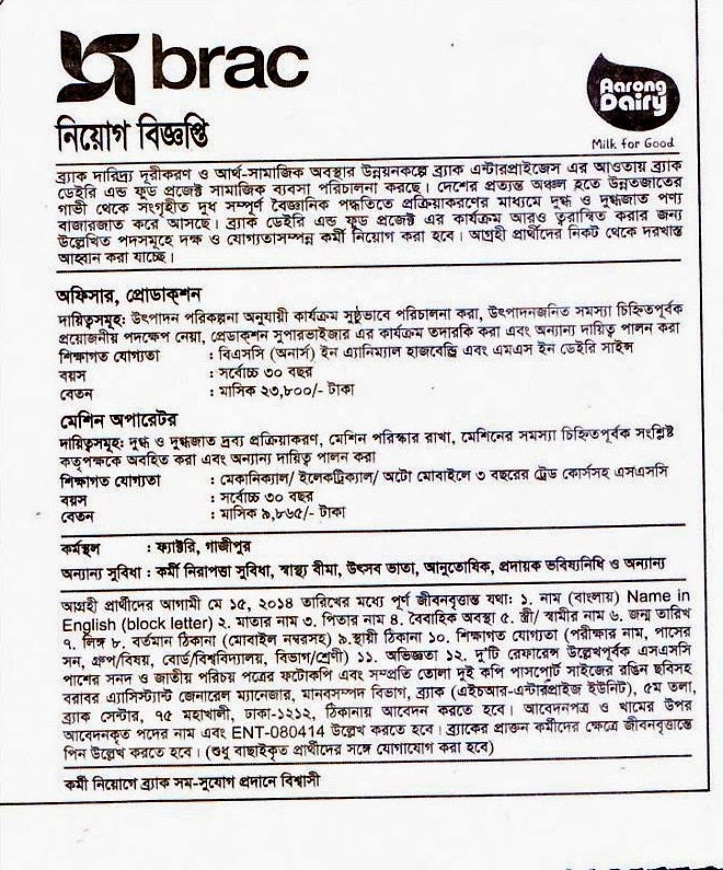 Job Notice Bangladesh