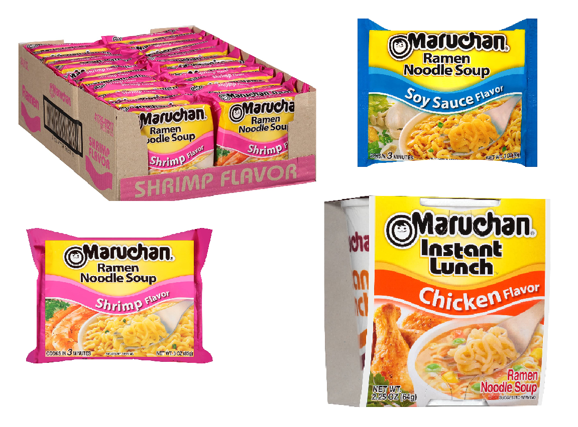 Ramen Back In Stock! 12 Cups Maruchan Instant Lunch Cups Beef, Chicken ...