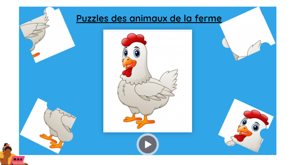 PUZZLE LES ANIMAUX DE LA FERME