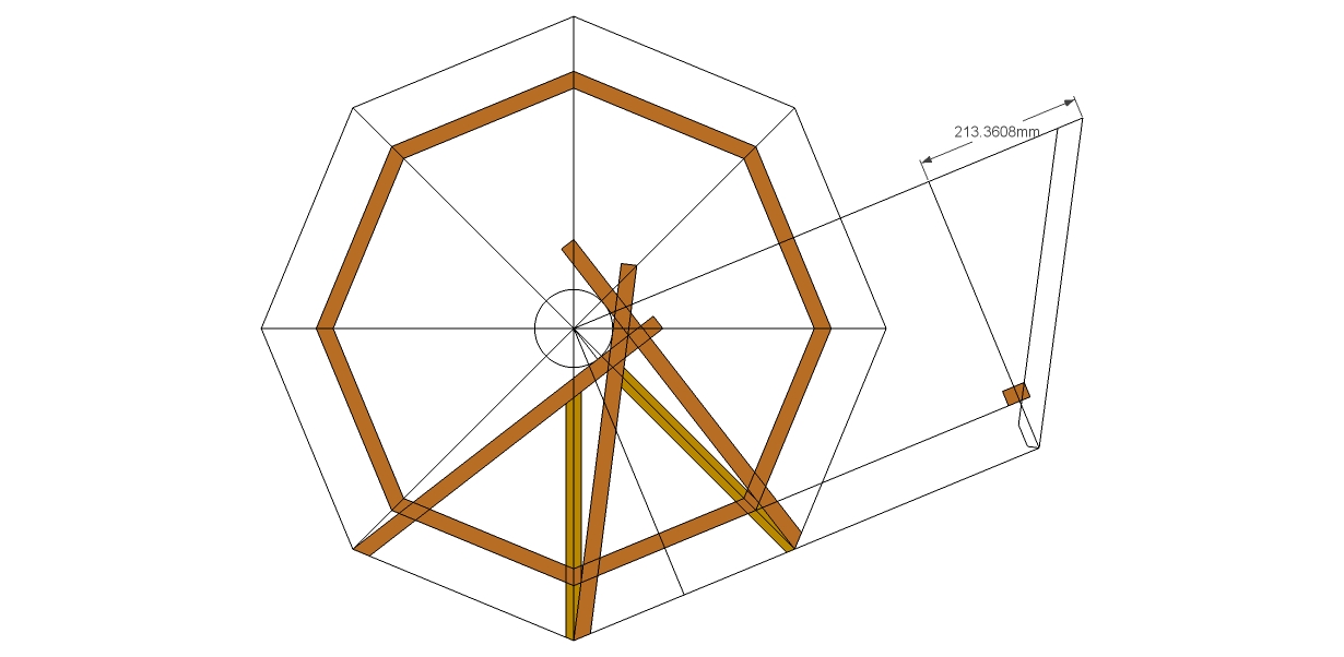Roof Framing Geometry: The Mandala roof (reciprocal roof)