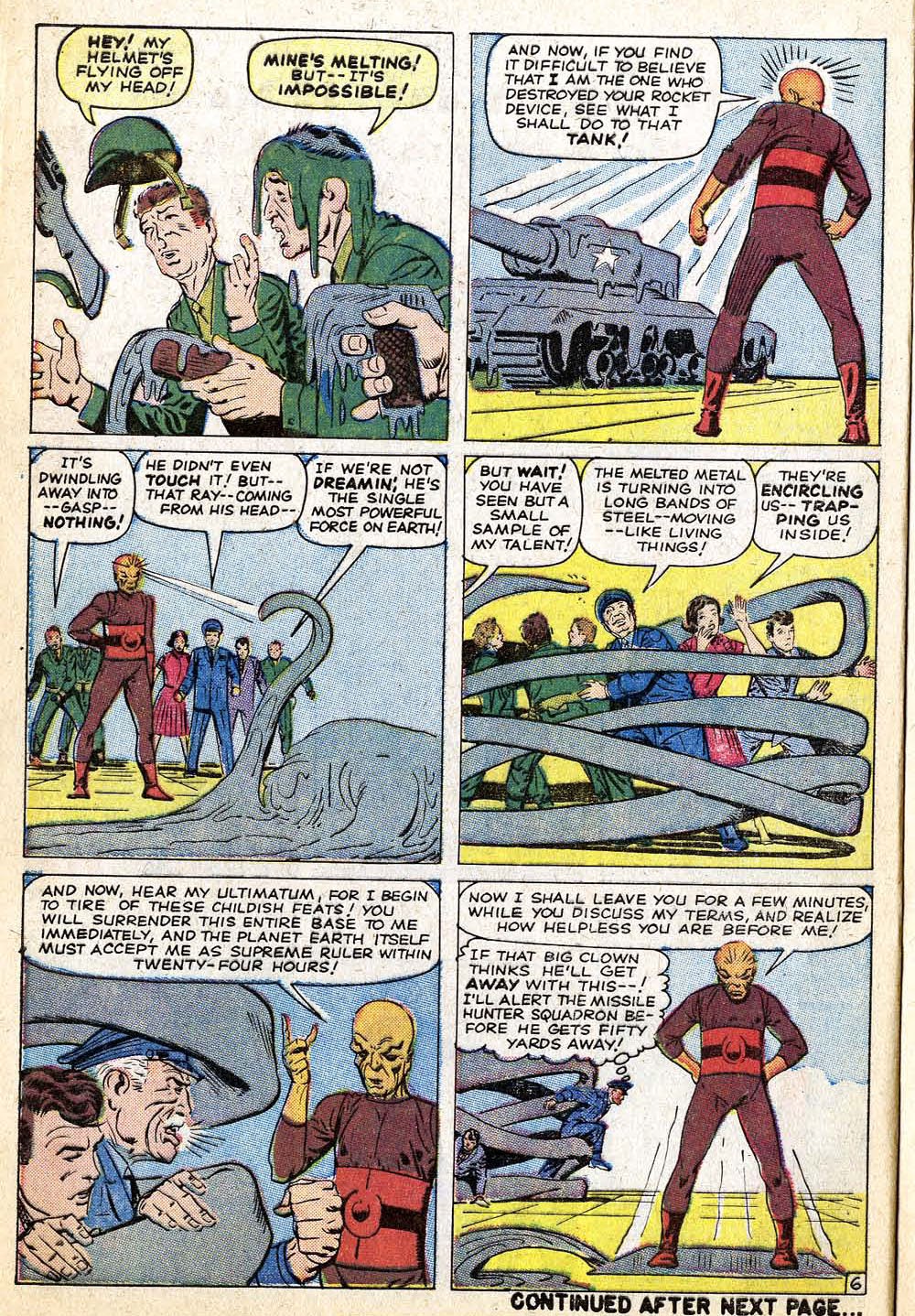 STEVE DITKO STUFF: Hulk Versus The Metal Master (HULK #6) Steve Ditko ...