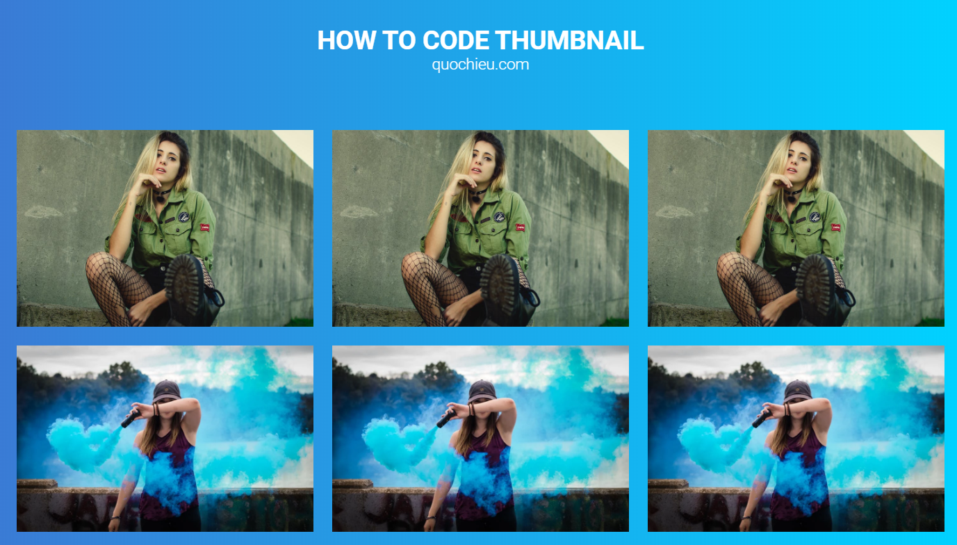 Kỹ thuật code thumbnail tự động resize ảnh theo thẻ div với HTML/ CSS ...