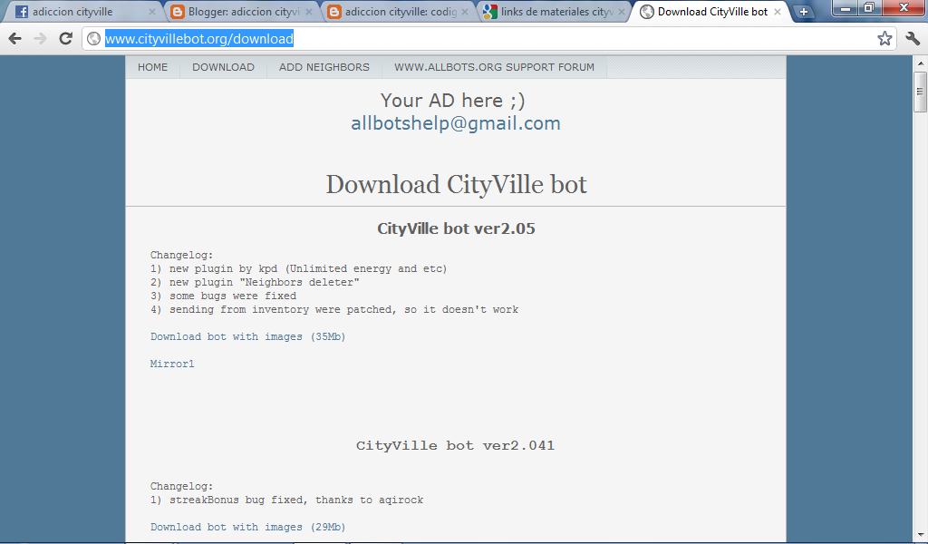 adiccion cityville: Tutotial descargar e instalar cvbot 2.05