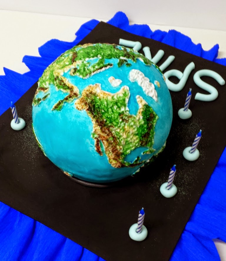 REGINA - TARTAS CON ARTE: Tarta Planeta Tierra