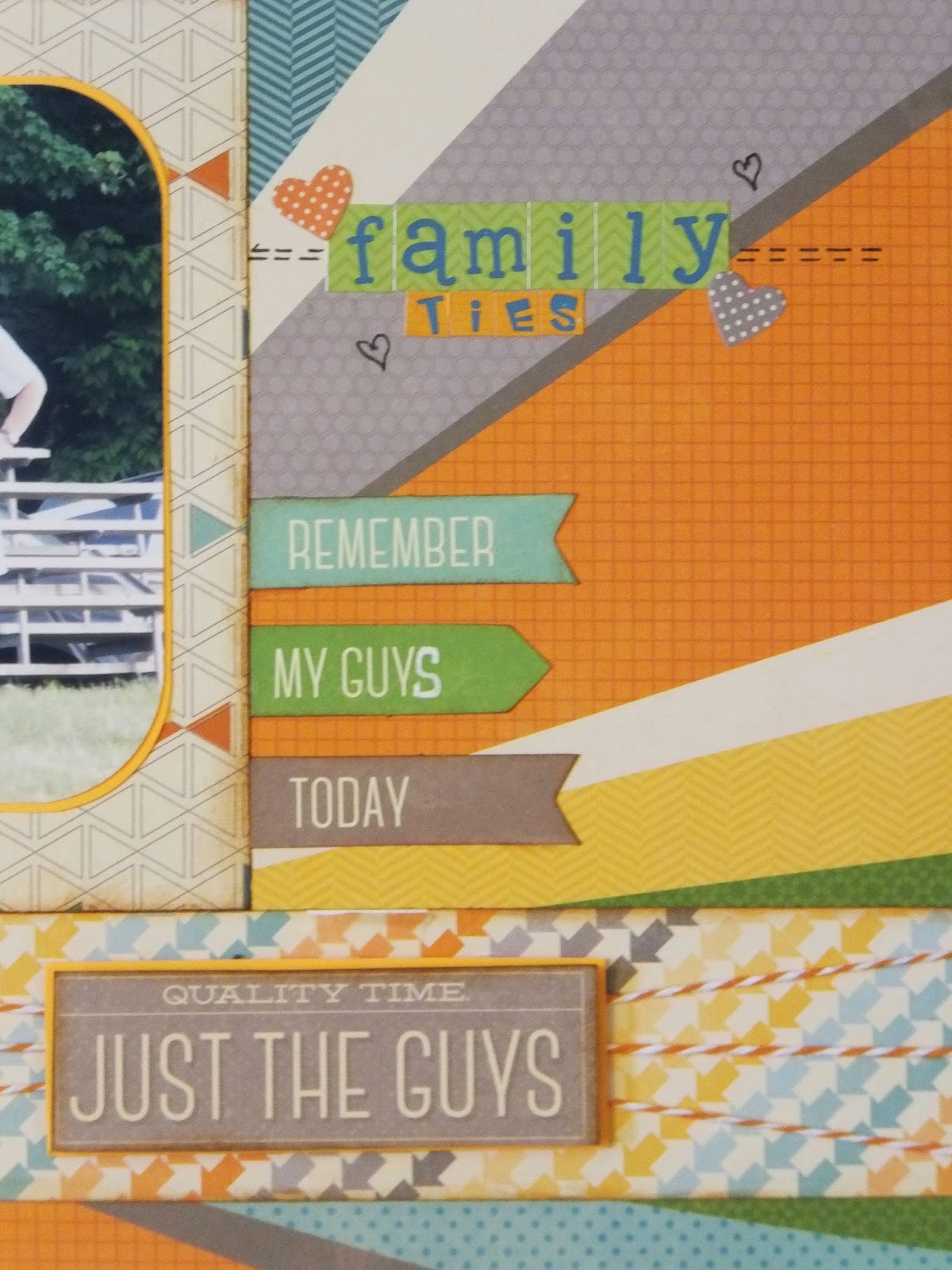 Bee Cee Creativity: Boys Rule Scrapbooking Kit.. and the men in my life