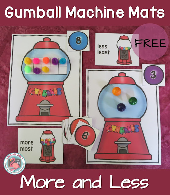 How to Teach the Concepts of More and Less (Freebies) - Just Ask Judy
