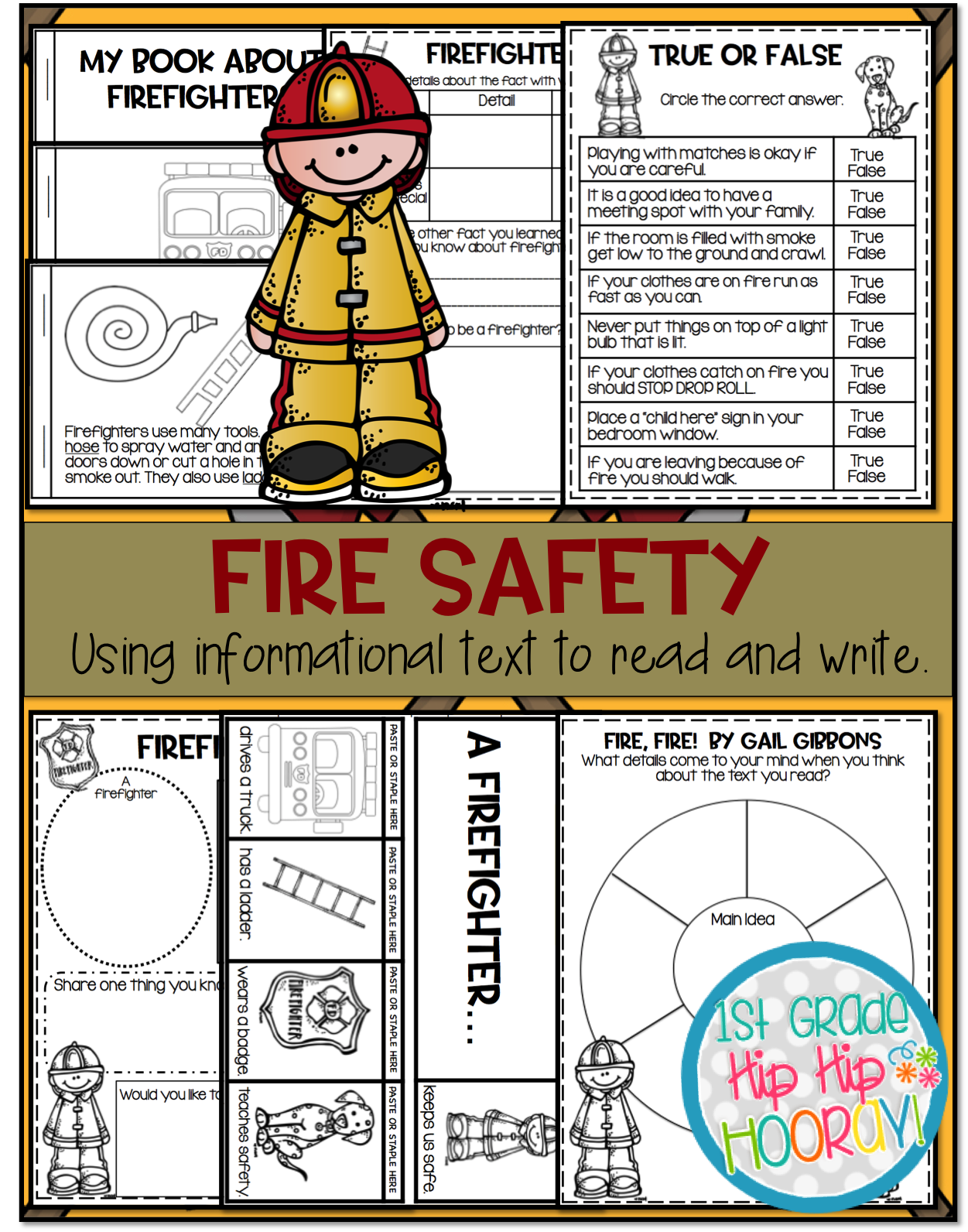 1st Grade Hip Hip Hooray!: Using Informational Text to Read and Write ...