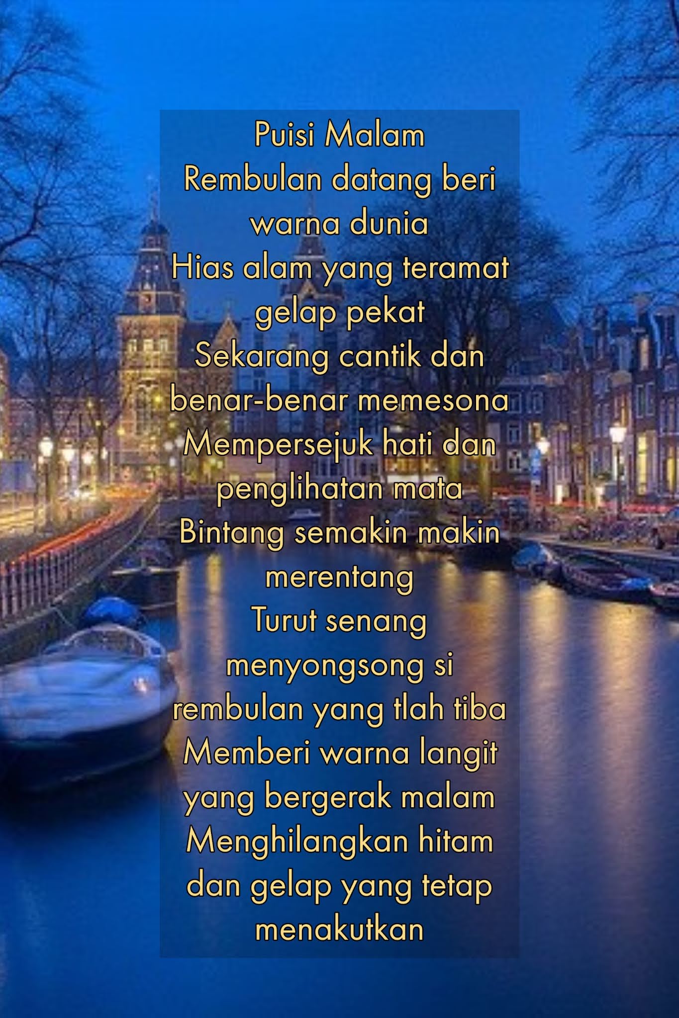 10+ Sajak Malam Pendek Kumpulan Puisi Penuh Makna