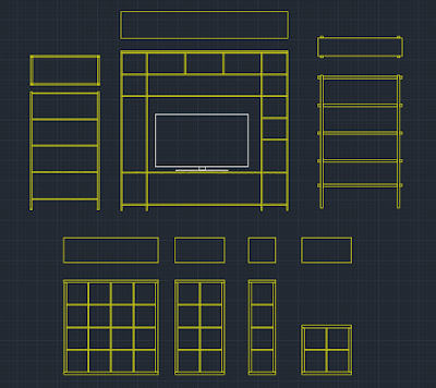 CAD Block shelves | Aoo3D