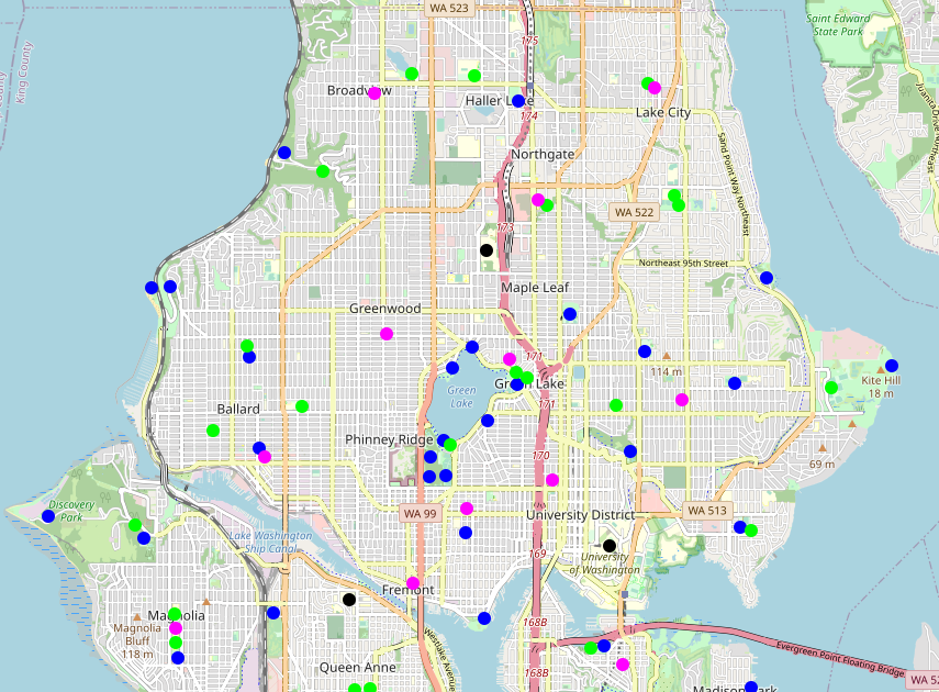 My Seattle Parks Diary: The Seattle Parks' Winter 2019-2020 Restroom Map