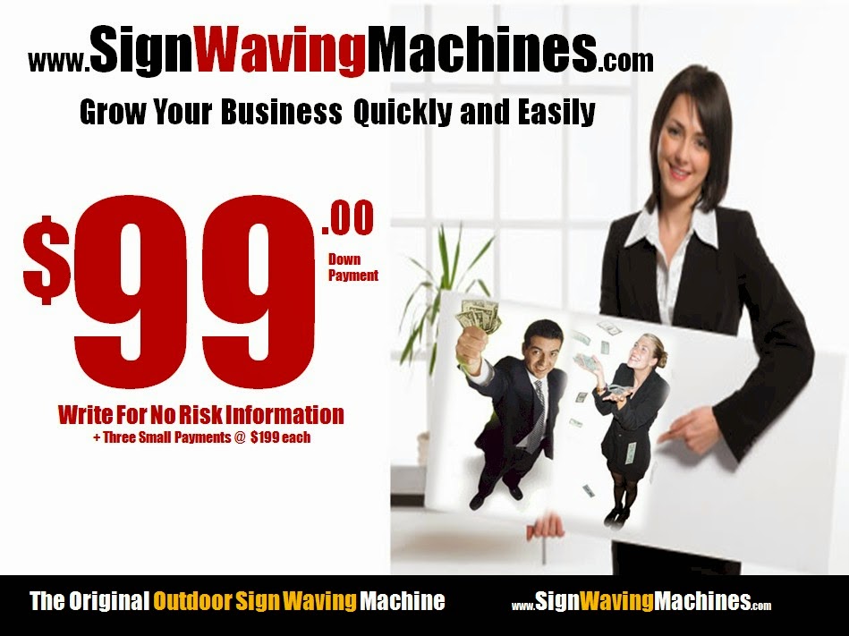 Sign Waving Sign Spinning Machine Robot Spinners Advertising Signs ...