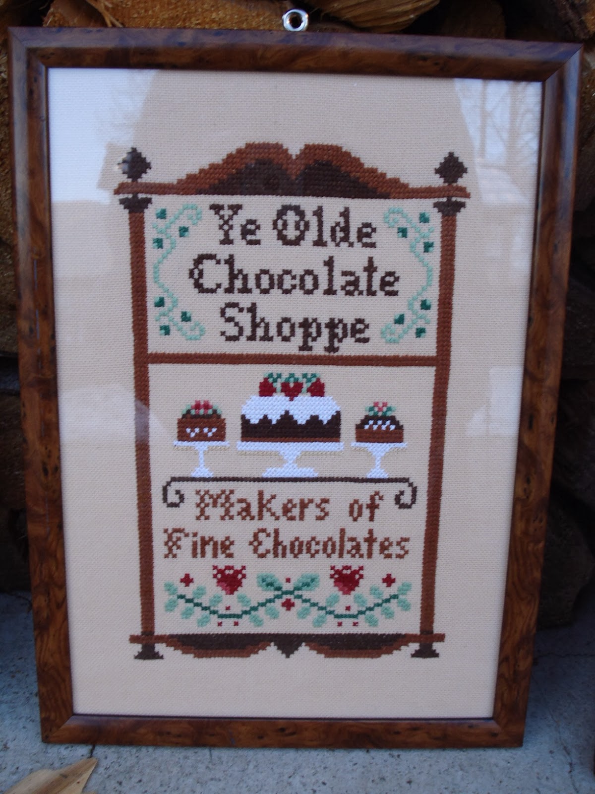 Krížikové vyšívanie: Cukráreň