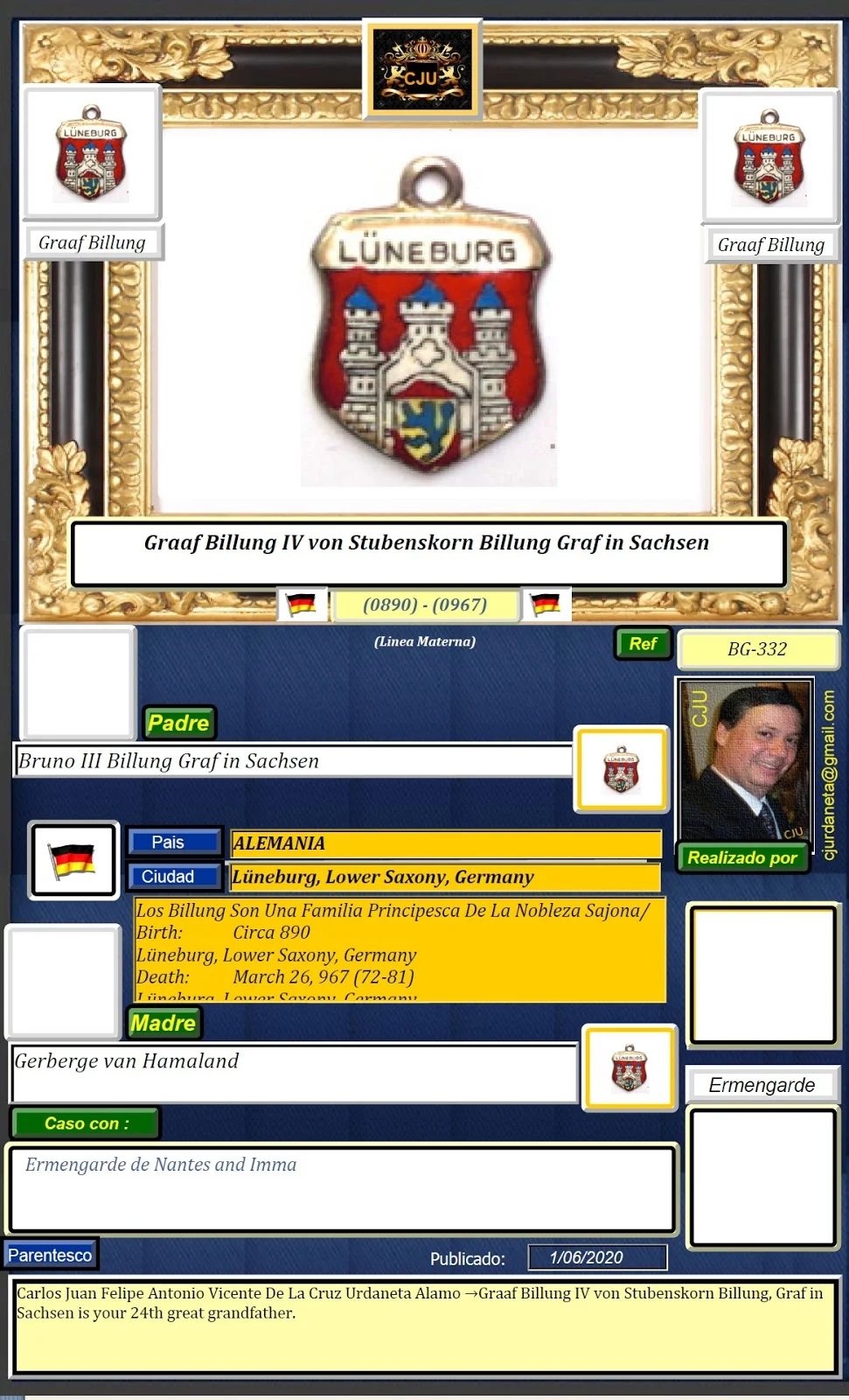 FAMILIA #URDANETA Y SUS PARIENTES #GENEALOGIA #GENEALOGY: Graaf Billung ...