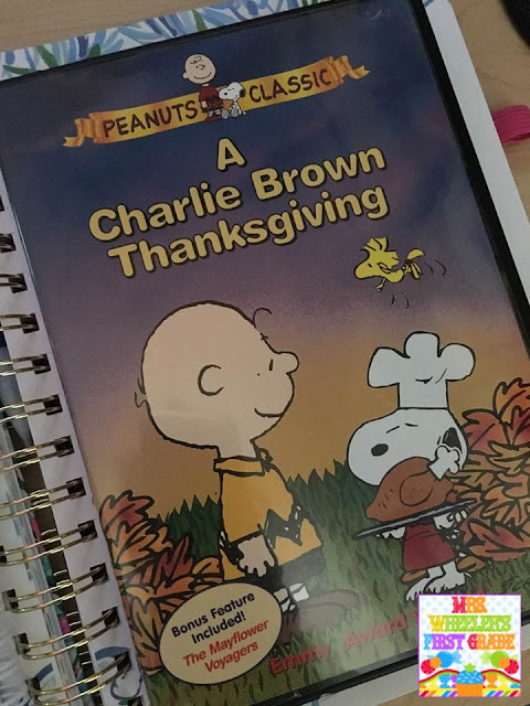 Mrs. Wheeler's First Grade Tidbits: A Charlie Brown Thanksgiving