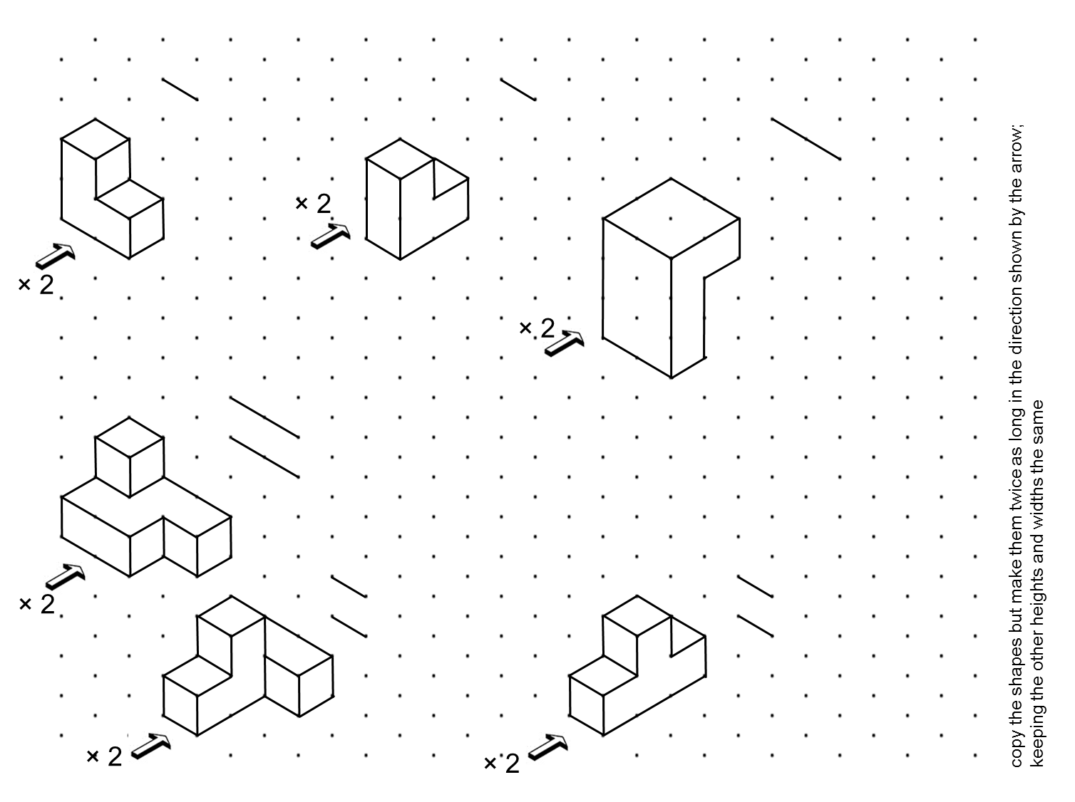 MEDIAN Don Steward mathematics teaching: isometric pictures