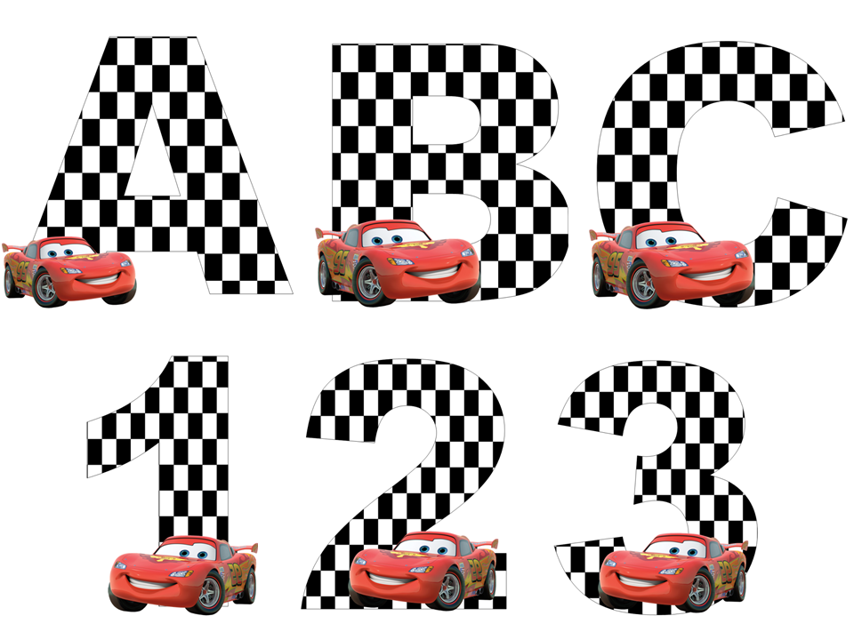 Kits imprimibles gratis : Abecedario cars